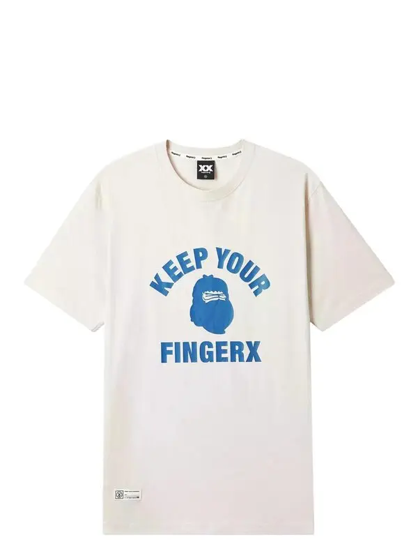 FINGERCROXX Slogan-print T-shirt - Neutrals