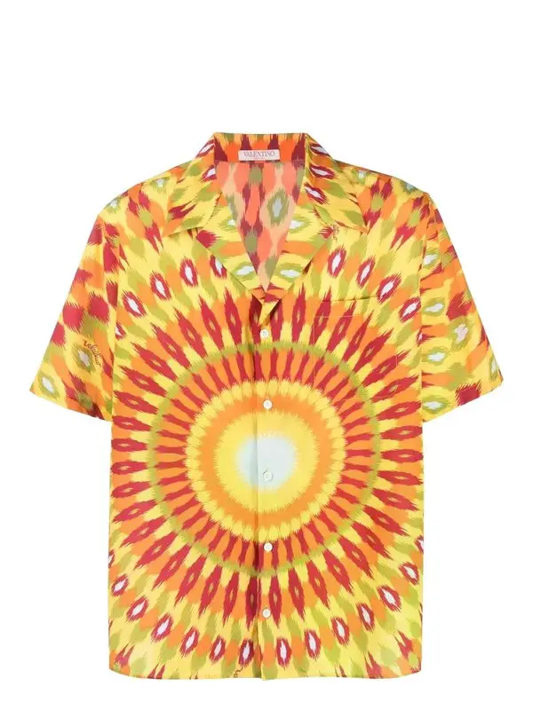 Valentino Garavani Graphic-print Shirt - Yellow