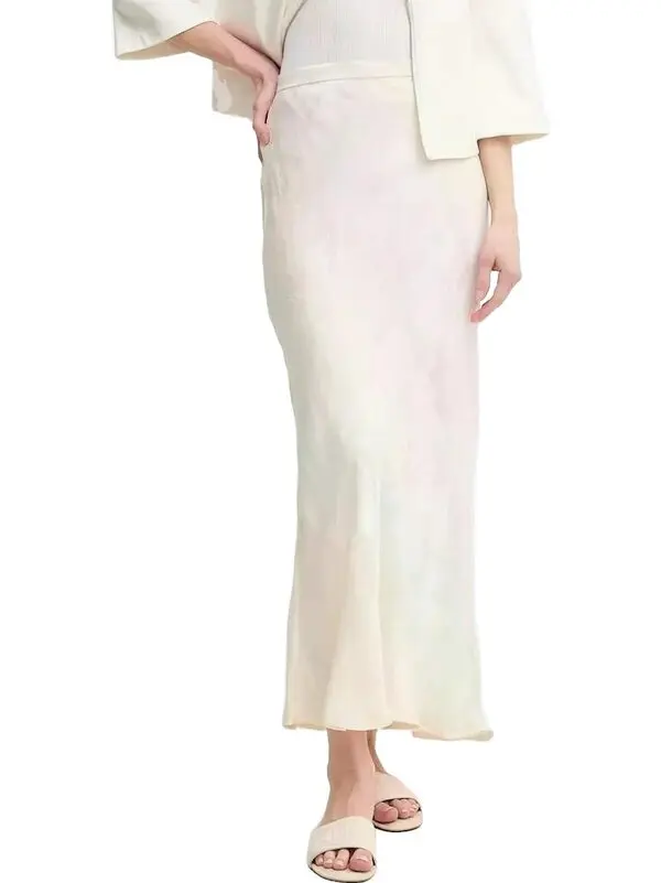 HOSS INTROPIA Embossed Satin Maxi Skirt - Neutrals