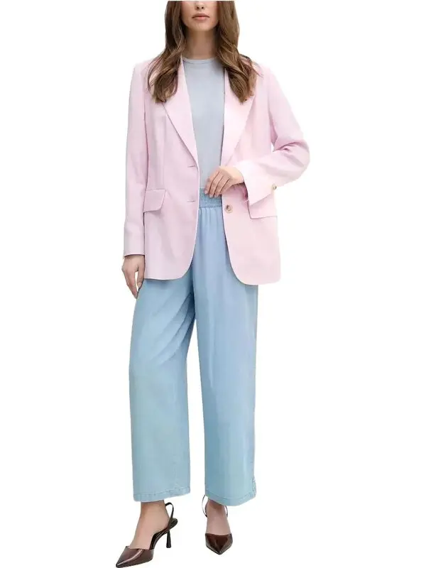 JOOP! Single-button Blazer With Notched Lapel - Pink