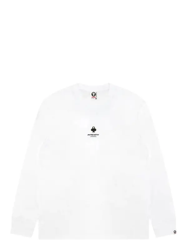 AAPE BY *A BATHING APE® Aape-head Club Long-sleeved T-shirt - White