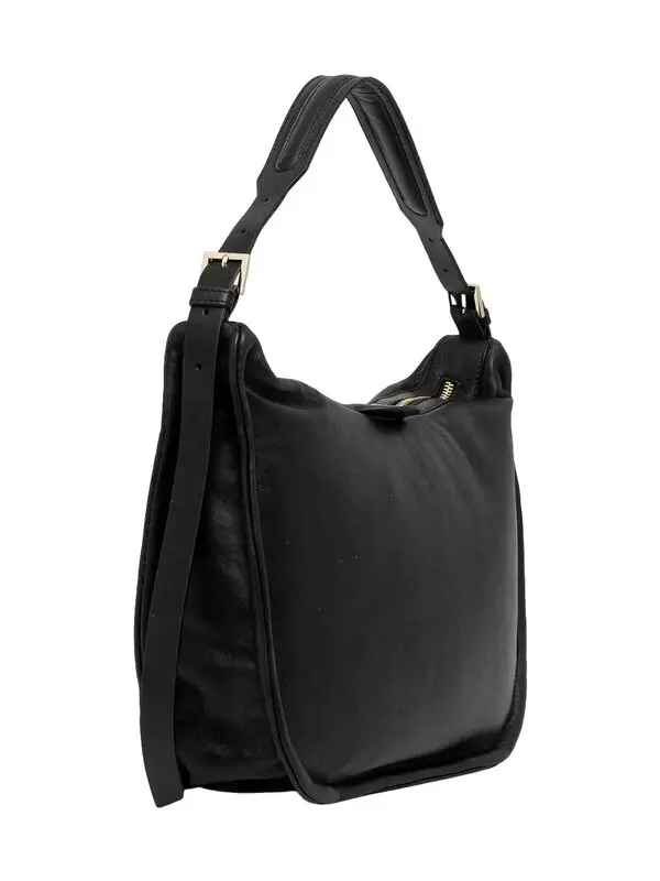 Guess Leather Shoulder Bag - Black
