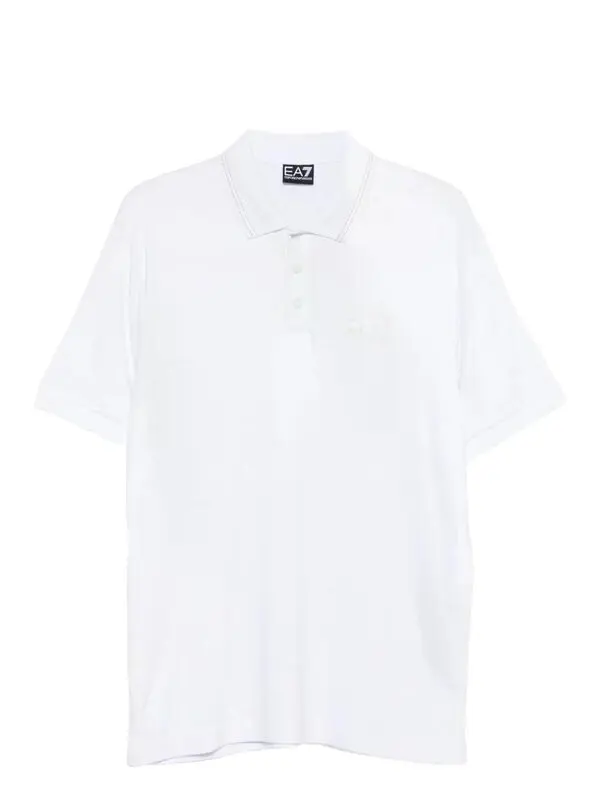 Emporio Armani Logo Short-sleeve Polo Shirt - White