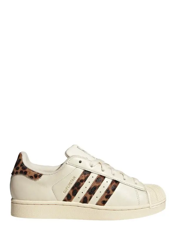 Adidas Superstar Ii Leopard Sneakers - Cream White/preloved Brown/gold Metallic