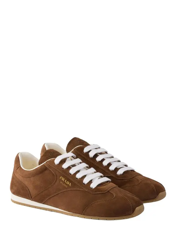 Prada Suede Sneakers - Brown