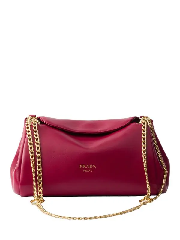 Prada Tumulte Small Nappa Leather Bag - Red