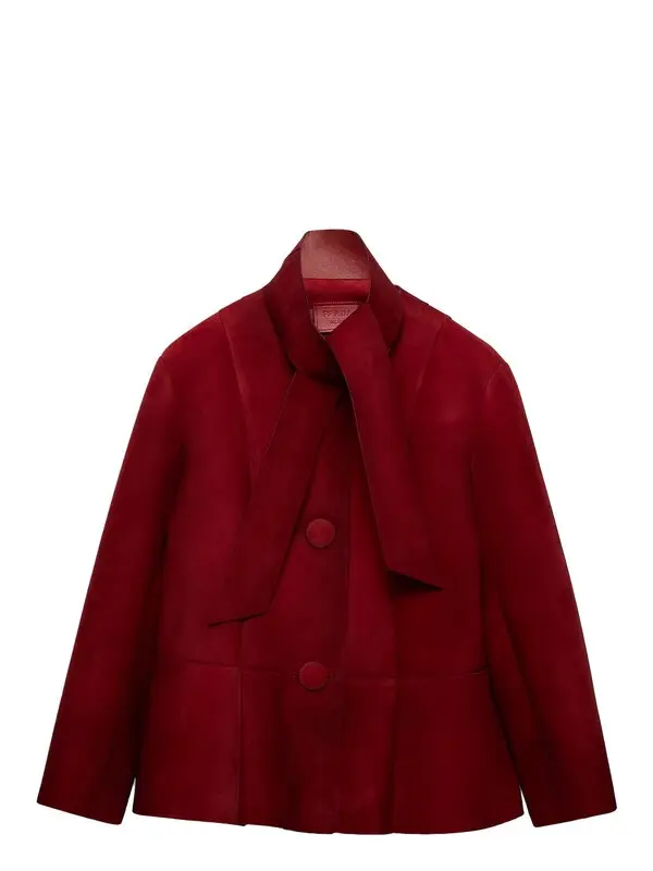 Prada Bonded Suede Jacket - Red