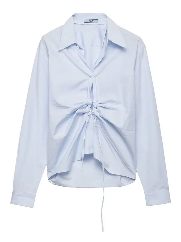 Prada Fil-à-fil Shirt - Light Blue