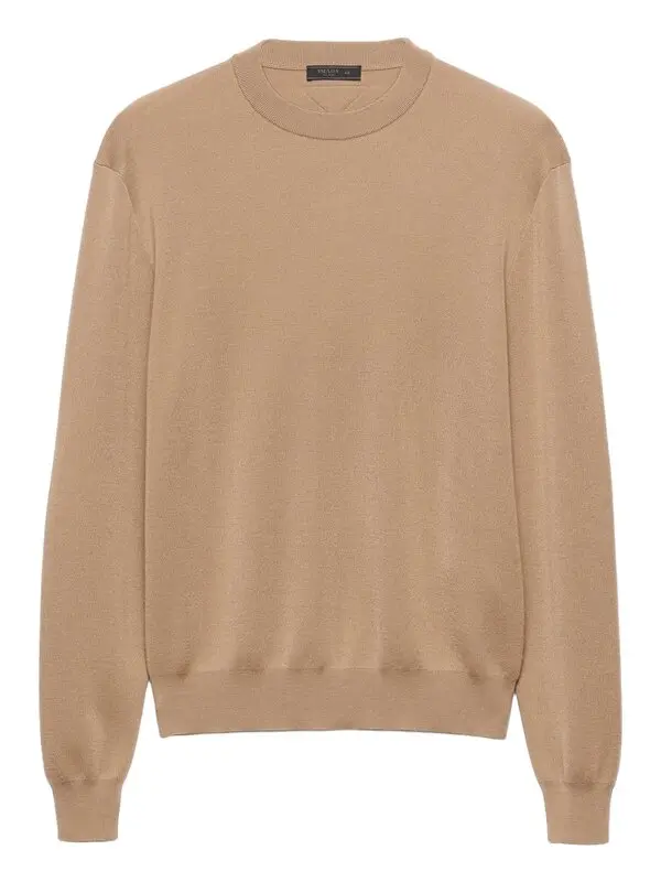 Prada Cashmere Crew-neck Sweater - Khaki