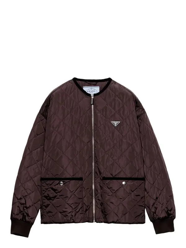 Prada Quilted Light Re-nylon Jacket - Dark Brown