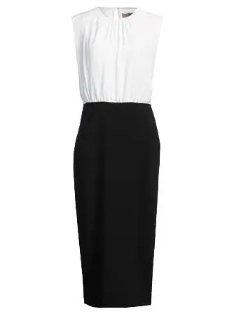 TWINSET Two-tone Midi Dress - White