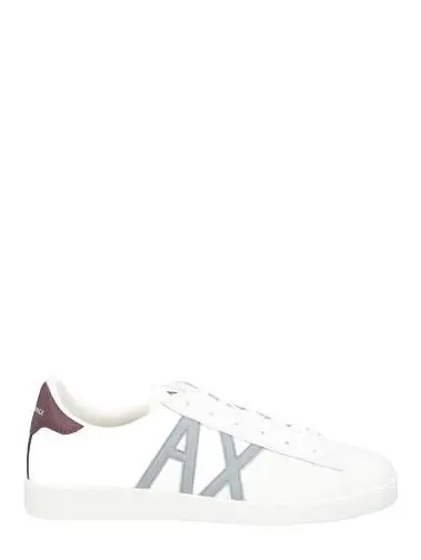 Armani Exchange Leather Sneakers - Off White