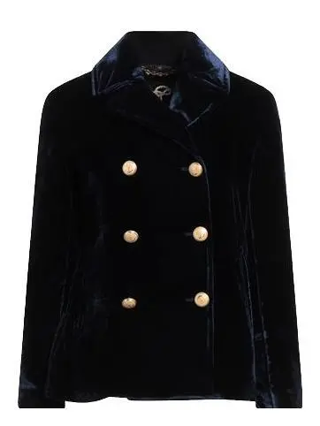 SEALUP Viscose Blend Velvet Jacket - Navy
