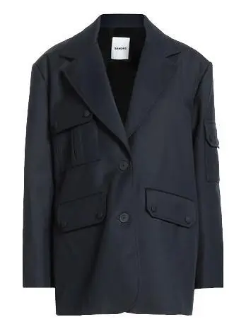 Sandro Single-breasted Blazer - Blue