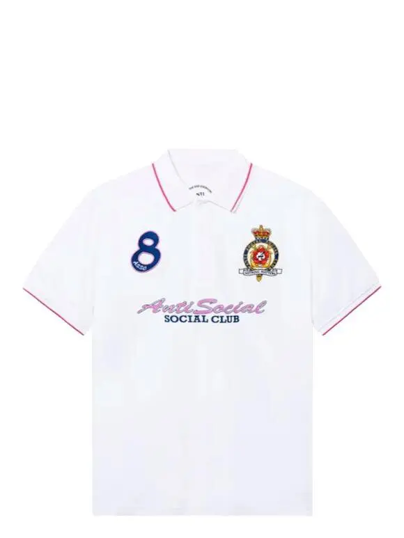 ANTI SOCIAL SOCIAL CLUB Monegasque Polo T-shirt - White