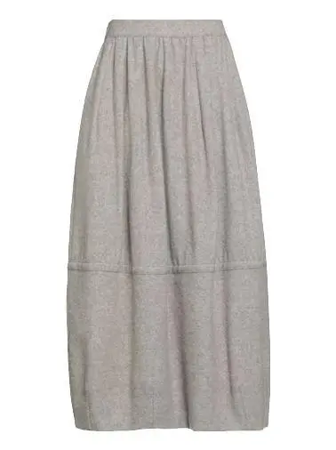GENTRYPORTOFINO Midi Flared Virgin Wool Skirt - Beige