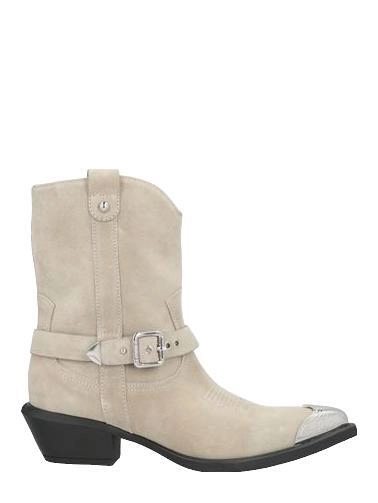 Pinko Cow Leather Ankle Boots - Grey