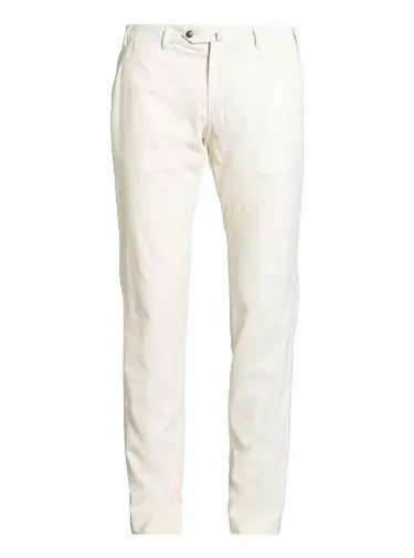 Emporio Armani Corduroy Tapered Casual Pants - White