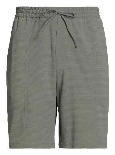 Emporio Armani Seersucker Casual Shorts - Sage Green
