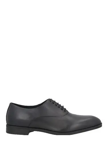 Emporio Armani Leather Oxford Shoes - Blue