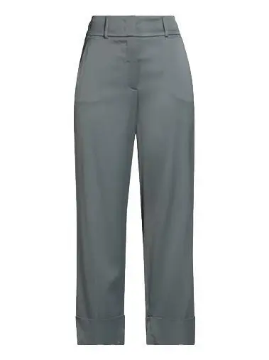 Peserico Straight-leg Pants With Folded Hem - Grey