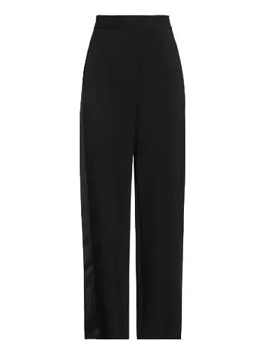 Sandro Wide-leg Crepe Pants - Black