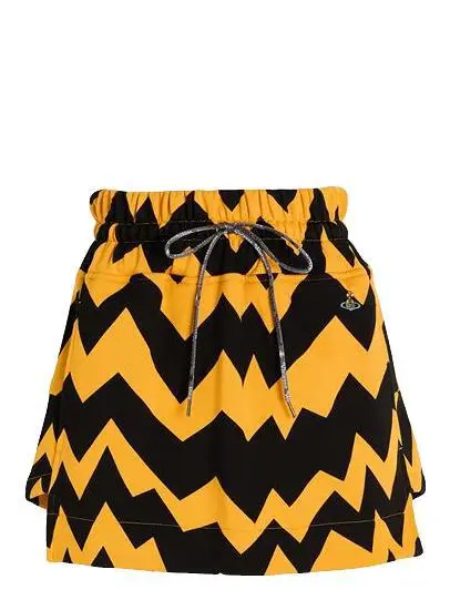 VIVIENNE WESTWOOD Cotton Mini Skirt - Yellow