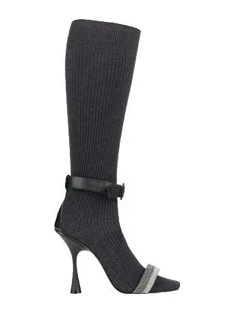Fabiana Filippi Ribbed-knit Boots - Grey