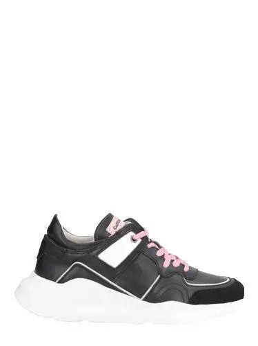 Costume National Leather Low-top Sneakers - Black
