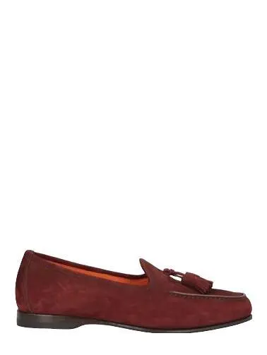 Santoni Goodyear Leather Loafers With Tassels - Brown