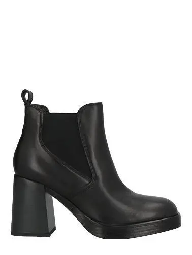 FABBRICA DEI COLLI Leather Chelsea Boots - Black
