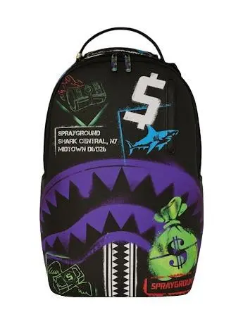 SPRAYGROUND Shark Central X Dlxsv Backpack - Multicolor