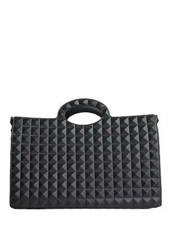 Valentino Garavani Studded Rubber Tote - Black