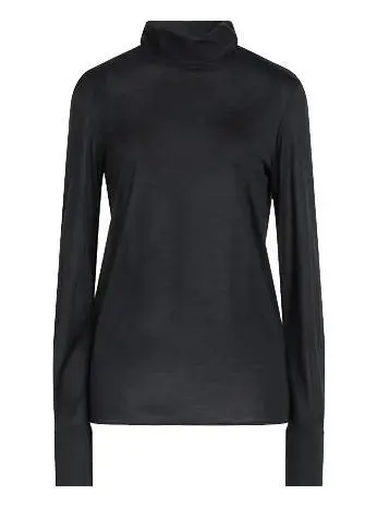 Fabiana Filippi Long Sleeve Silk Jersey Turtleneck - Blue