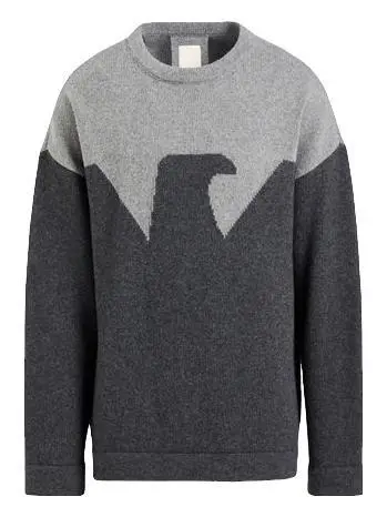 Emporio Armani Intarsia-knit Sweater - Grey