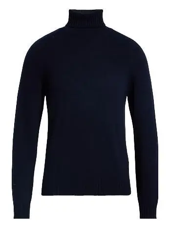 Alpha Studio Turtleneck In Wool, Viscose, Polyamide, And Cashmere - Blue