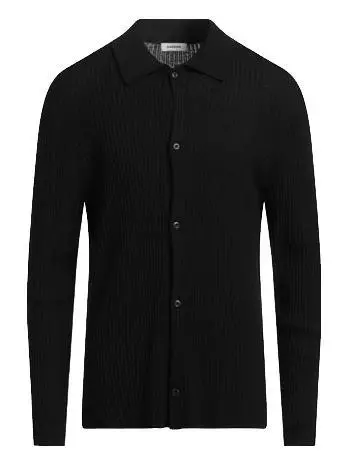 Sandro Ribbed Knit Cardigan - Black