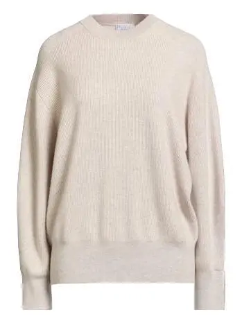 Brunello Cucinelli Cashmere Crewneck Sweater - Beige