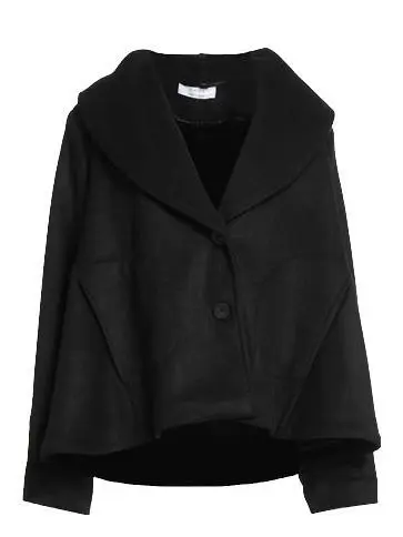 KAOS Single-breasted Coat - Black
