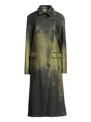 Masnada Single-breasted Wool-blend Coat - Green