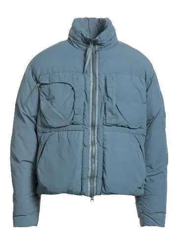 C.P. COMPANY Puffer Jacket With Detachable Hood - Blue