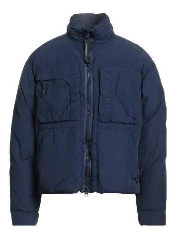 C.P. COMPANY Puffer Jacket With Detachable Hood - Navy