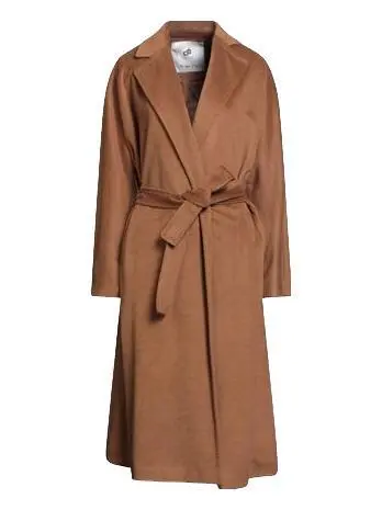 COMPAGNIA ITALIANA Belted Brushed-felt Coat - Brown