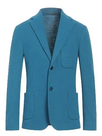 DANIELE ALESSANDRINI Blazer Deep Teal Size Polyester, Acrylic, Viscose - Green