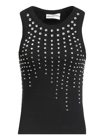 DES_PHEMMES Top With Appliqués - Black