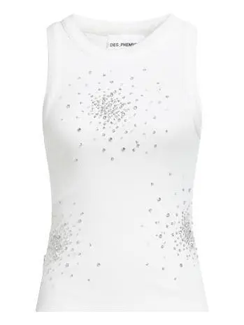 DES_PHEMMES Ribbed Tank Top - Off White
