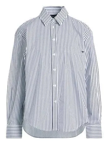 Emporio Armani Cotton Striped Shirt - Navy
