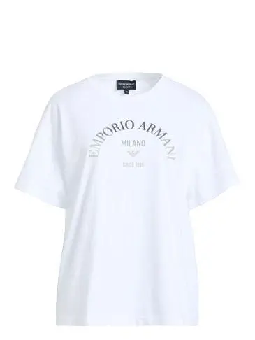 Emporio Armani Logo-print Cotton T-shirt - White