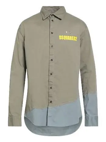 Dsquared2 Shirt Military Size Cotton, Elastane - Green
