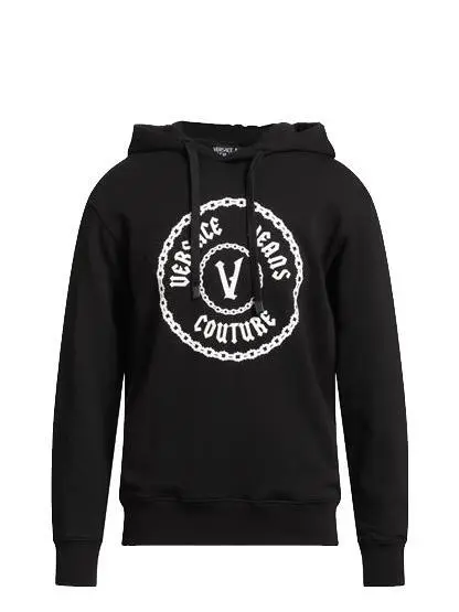 Versace Sweatshirt In Military Cotton And Elastane - Black